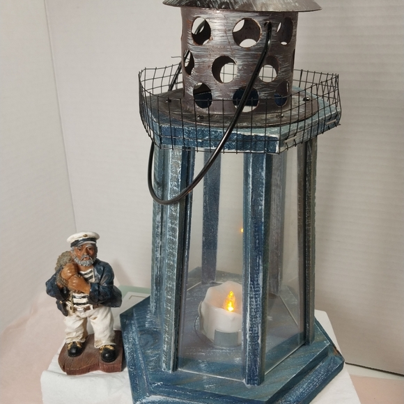 Accents | Lighthouse Sea Captain With Timer Candle | Poshmark